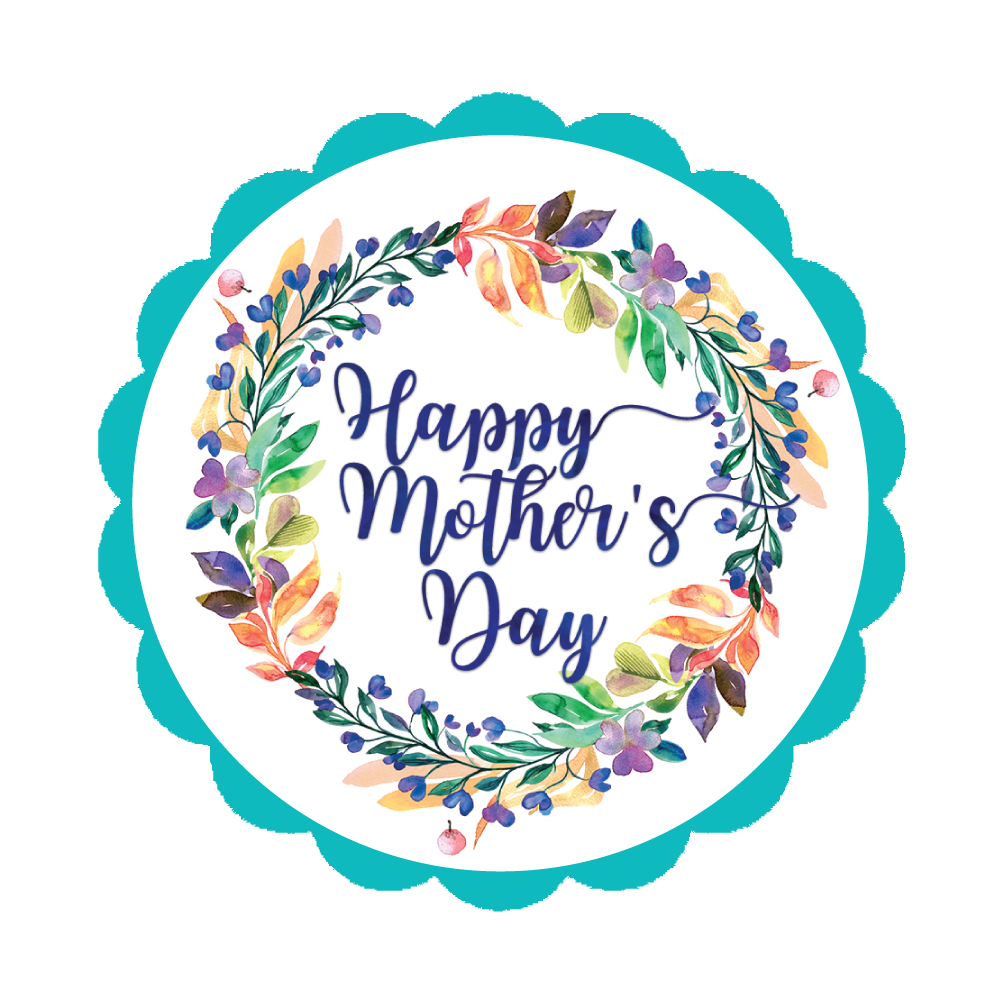 Mother's Day Cupcake Topper - Wreath | Sweet Cupcasions Mother's Day Cupcake Topper - Wreath | Sweet Cupcasions